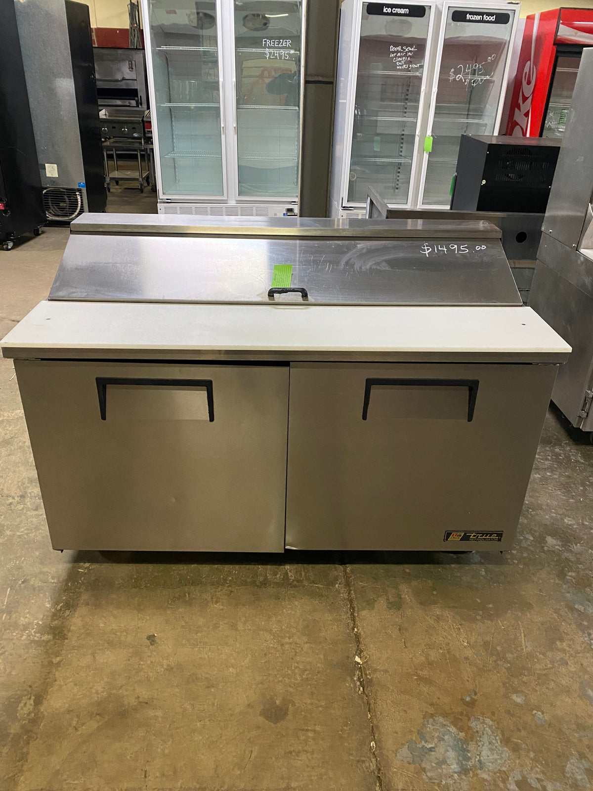 Used True TSSU-60-16 60" Refrigerated Prep Table — S&P Equipment