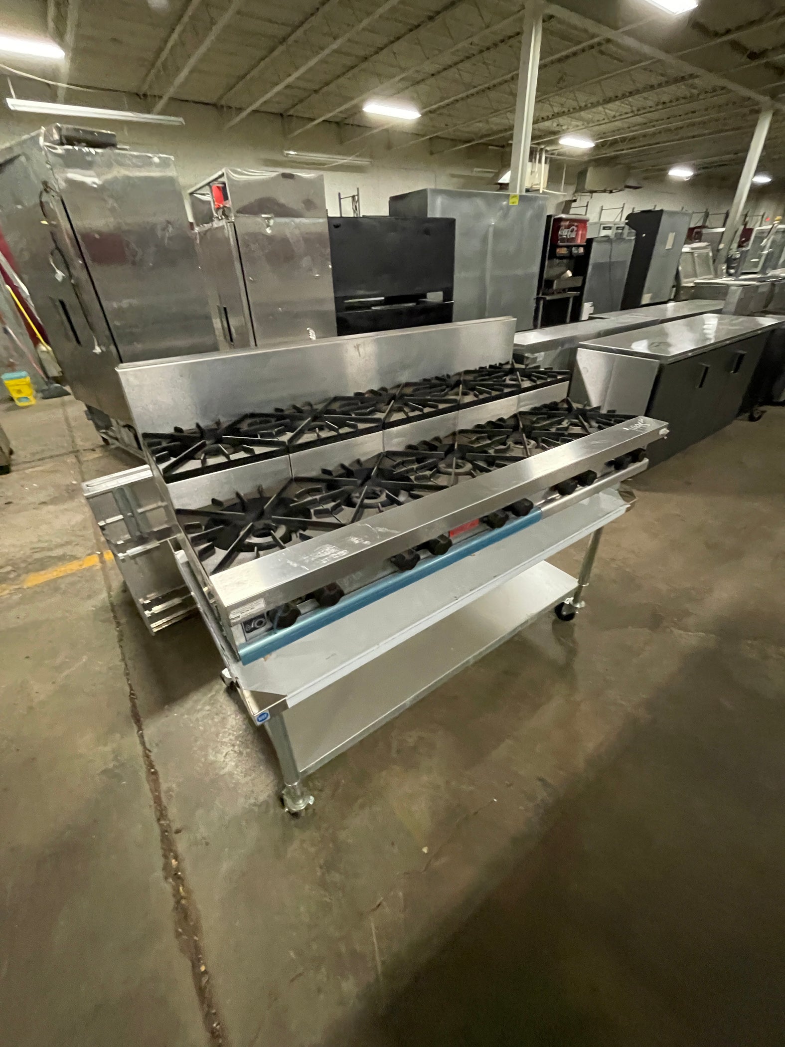 Vulcan 10-Burner Step-up Hot Plate — S&P Equipment